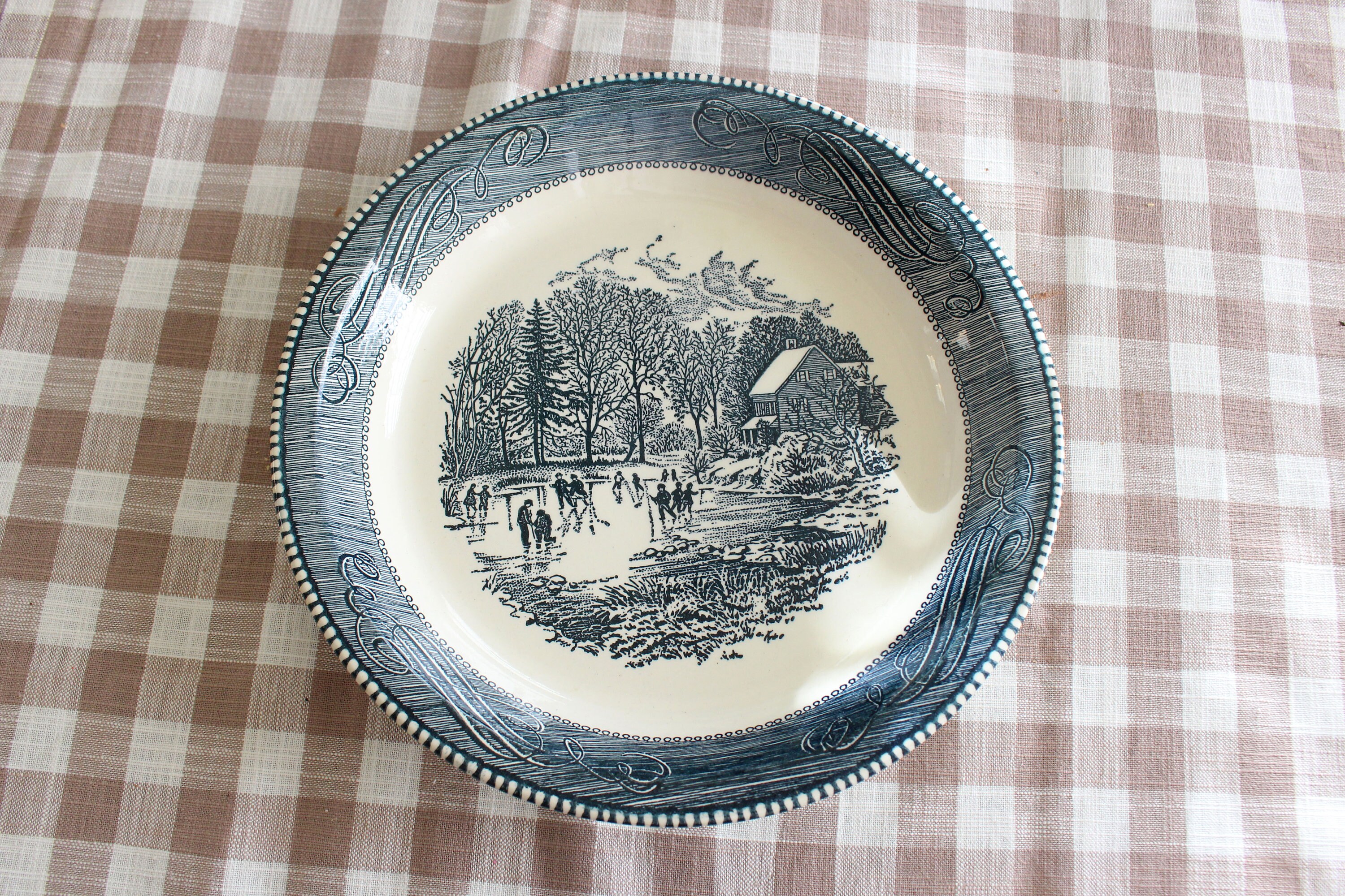 Vintage Patterned Serving Plate, Dinnerware, Tablescape - Etsy