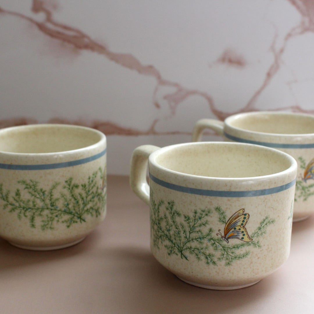 Vintage Lenox Temper-ware Mugs - Etsy