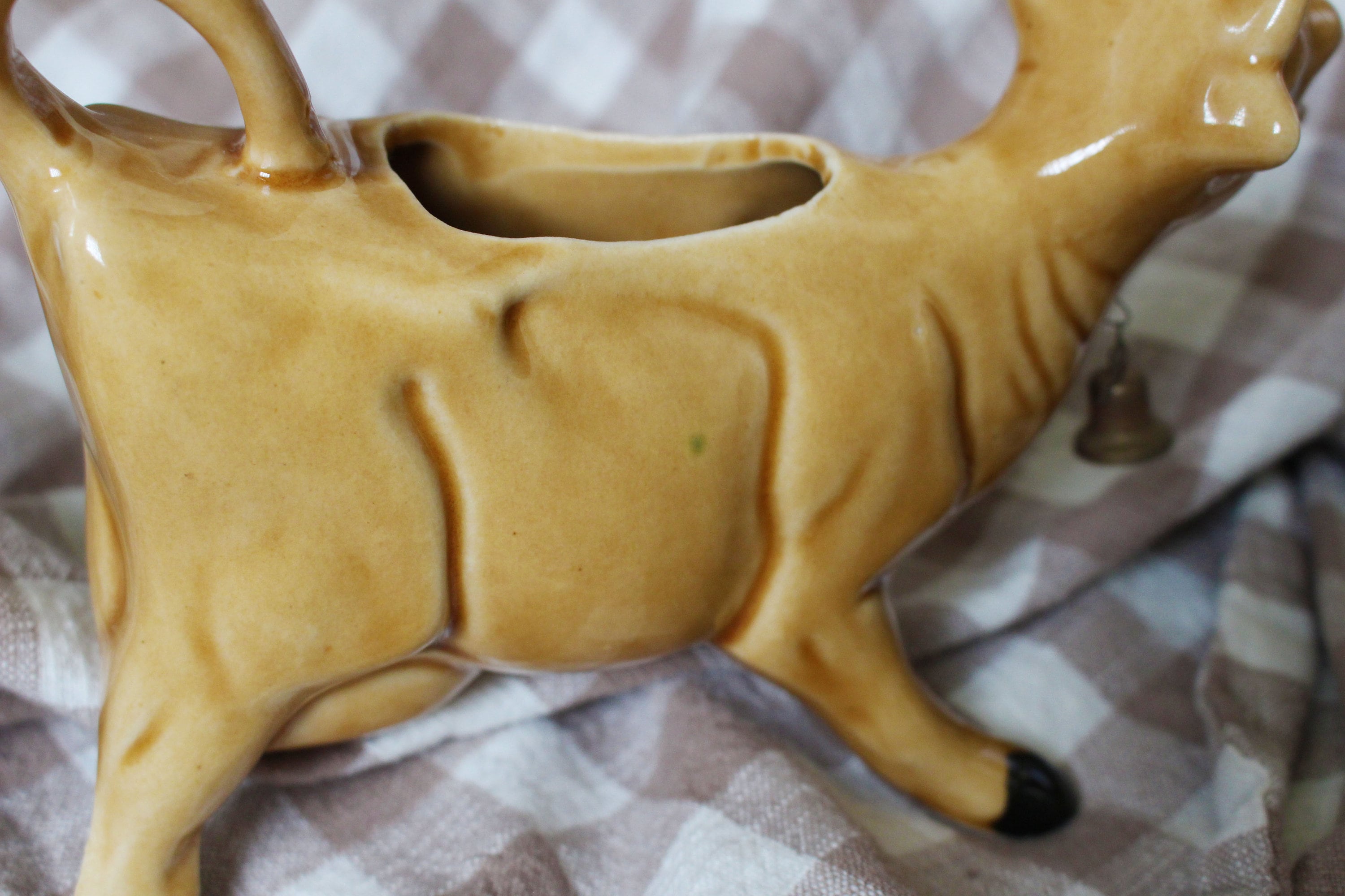 Vintage Cow Creamer Pitcher With Bell - Etsy