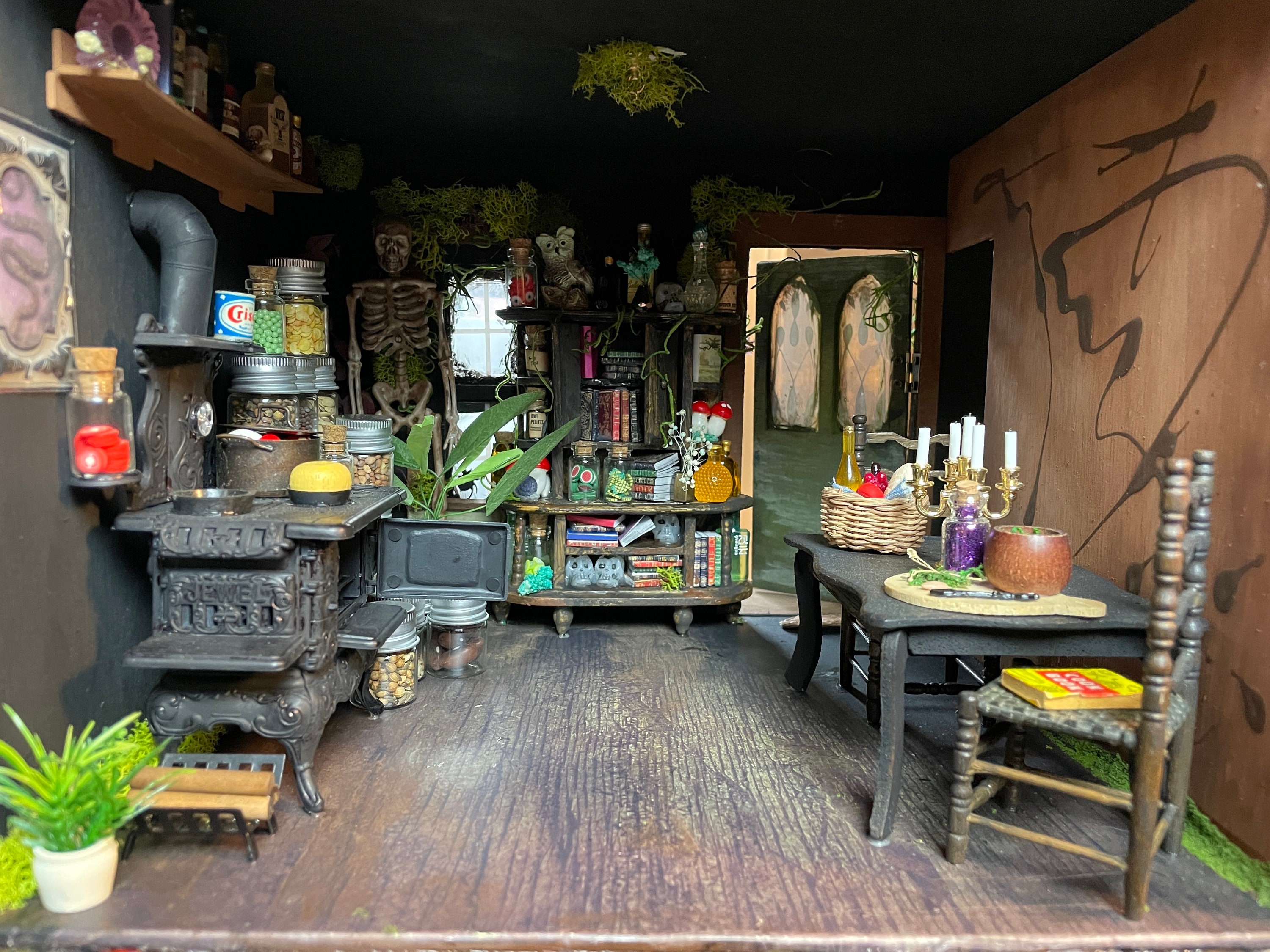 Victorian Gothic Haunted Dollhouse Witch House Handmade By Etsy Canada