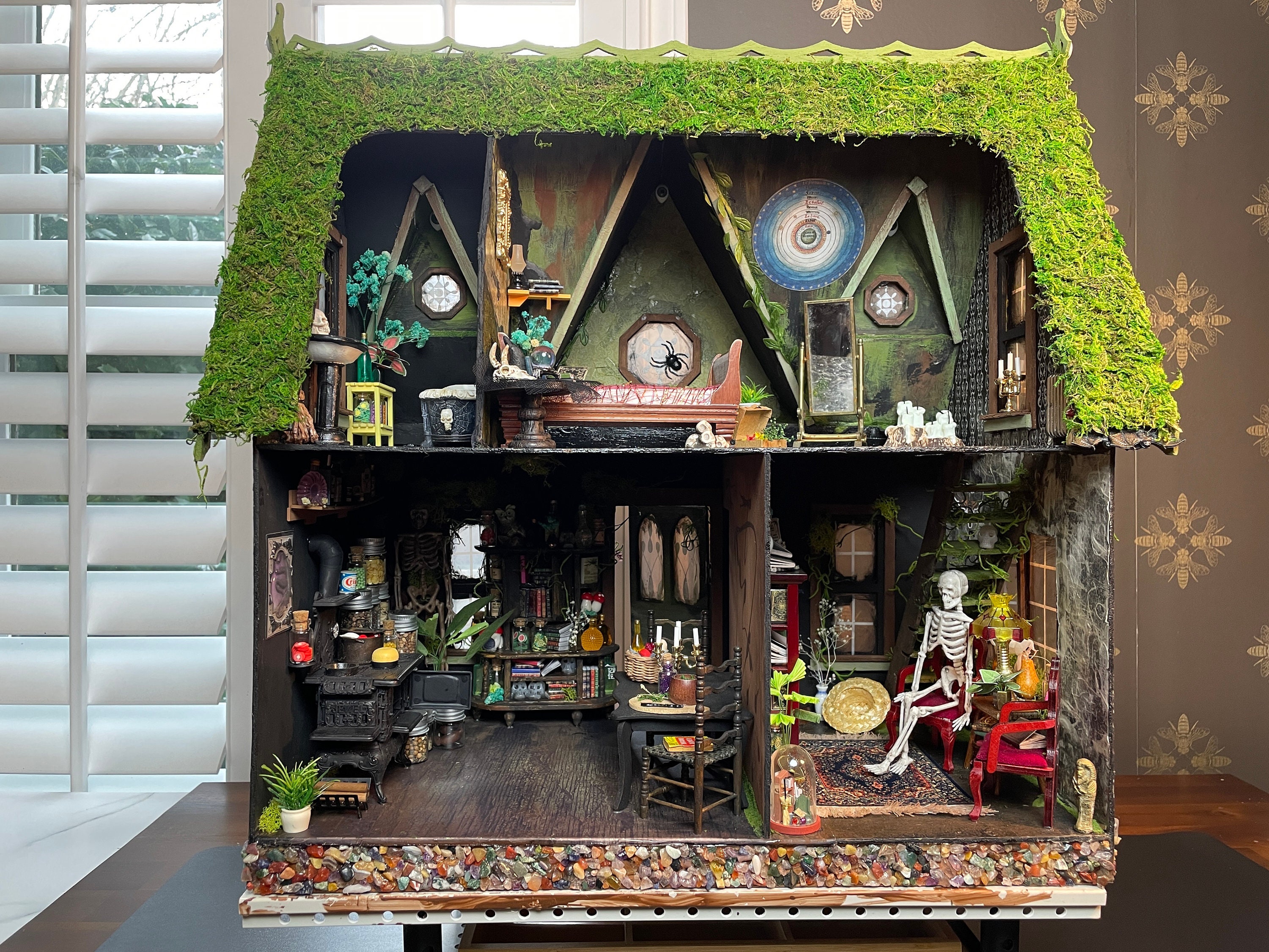 Victorian Gothic Haunted Dollhouse Witch House Handmade By Etsy Canada