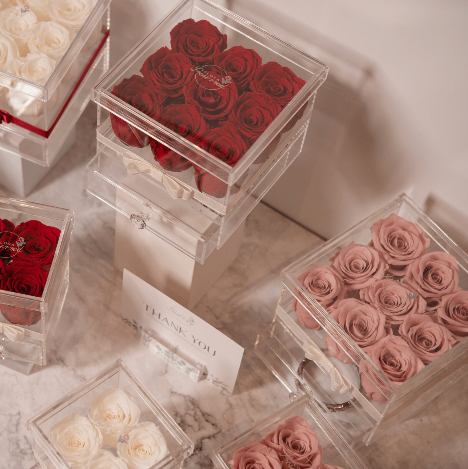 9 Real Rose Vanity Box Winter Collection - Etsy