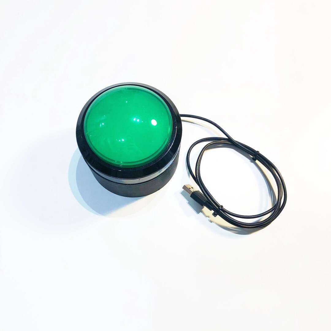 Ultimate Big USB Button - Green + 1m USB - Etsy