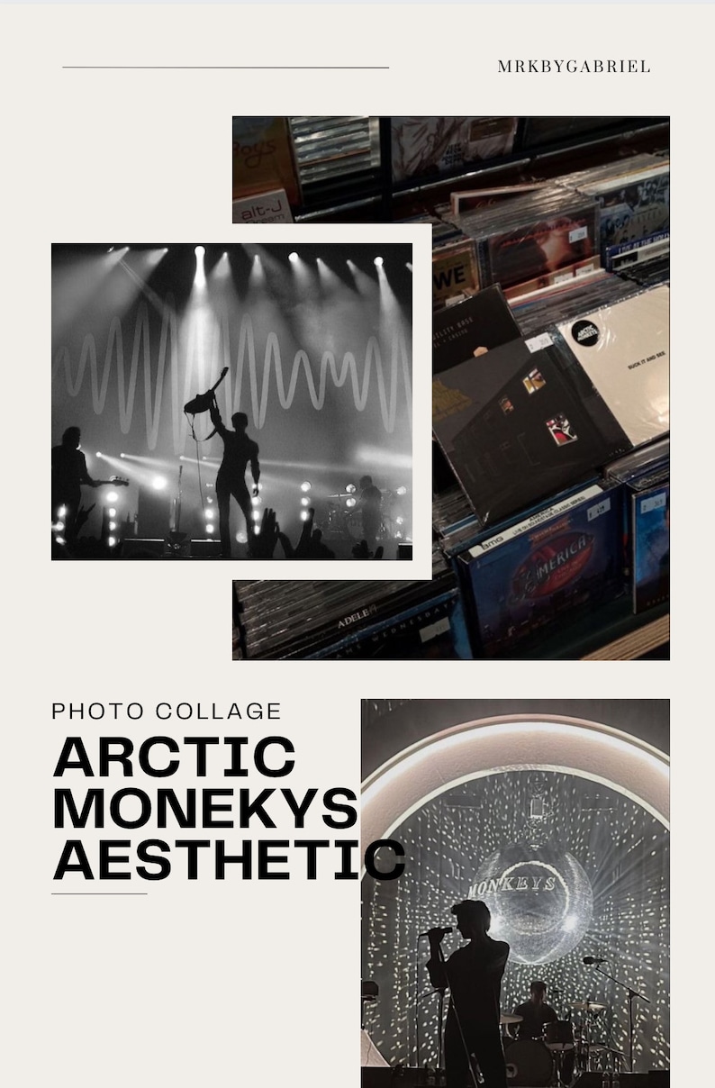 Arctic Monkeys Aesthetic Digital Photo Collage - Etsy