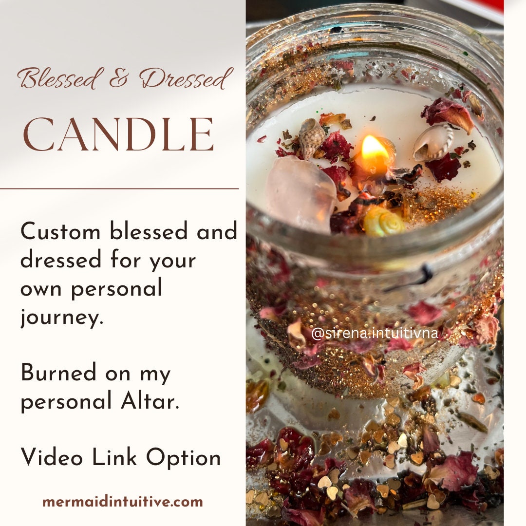 Blessed & Dressed Candles Manifestation Candle Ritual Candles Healing ...
