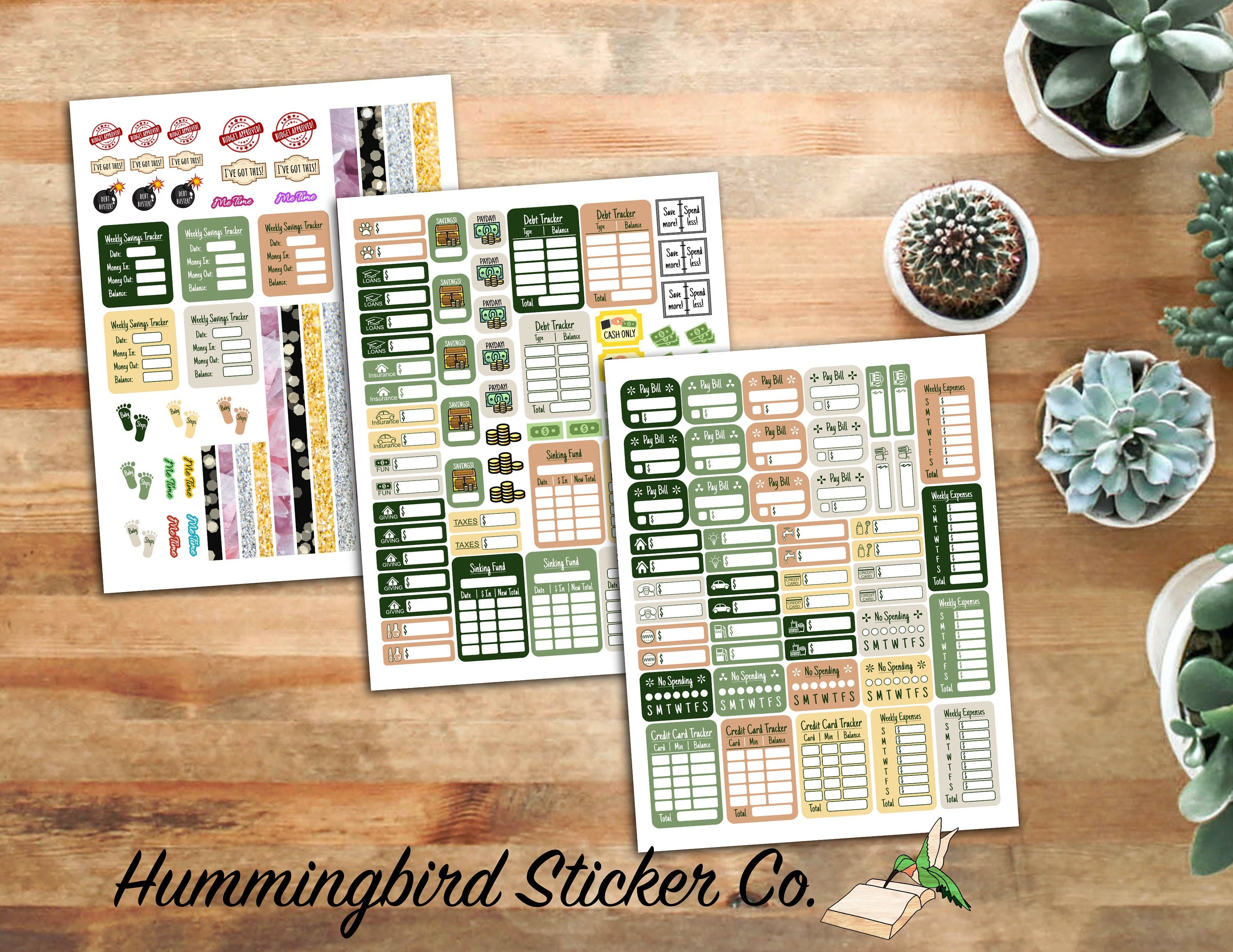 Budget Breakdown Planner Pack – Weekly Vertical Planner Kit - Erin ...