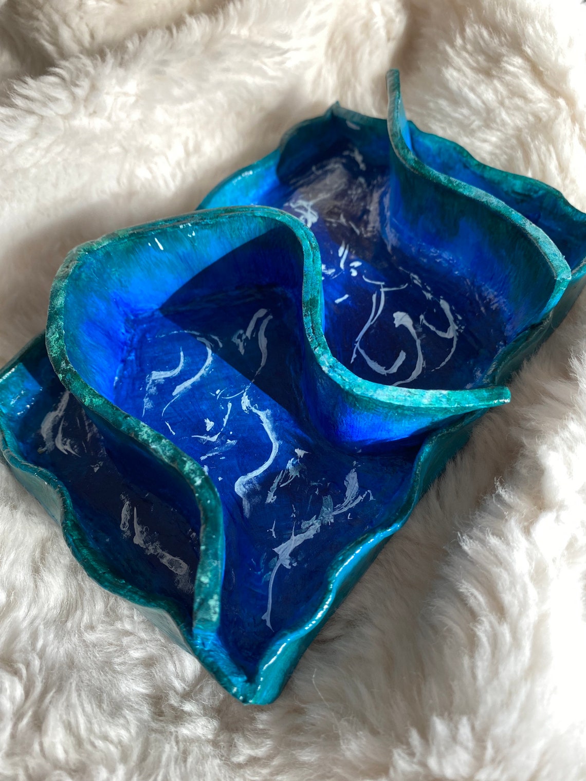 Air dry clay trinket/jewellery dish | Etsy