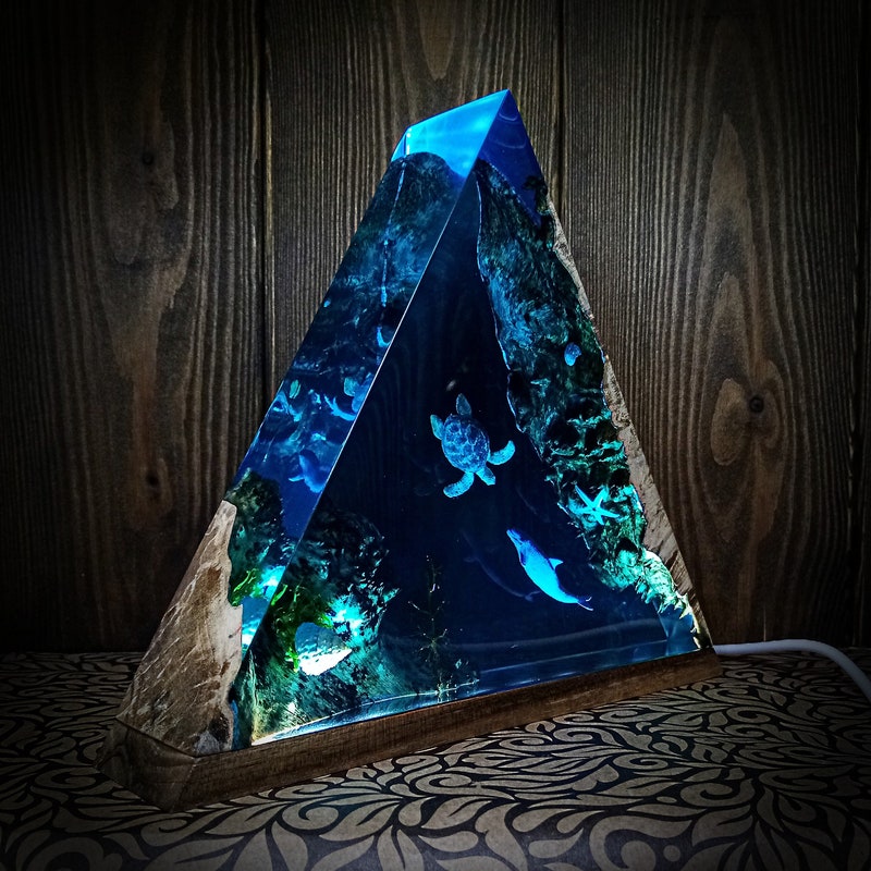 Resin Lamp - Etsy