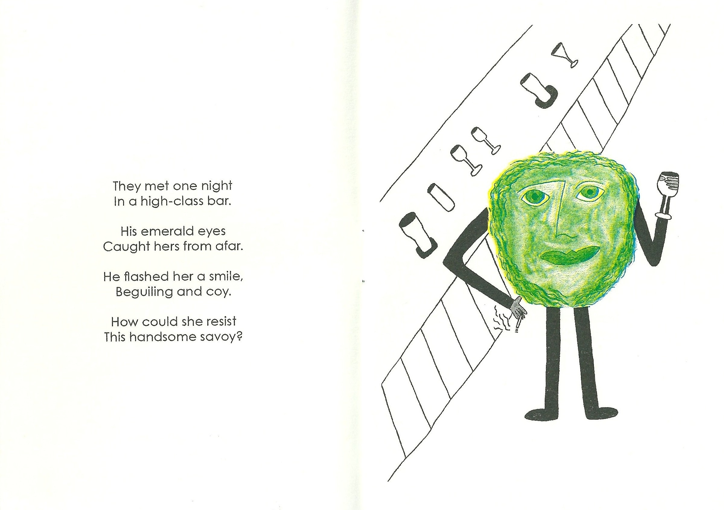 The Lady Who Ran Away With a Cabbage Short Story, Poem, Chapbook - Etsy