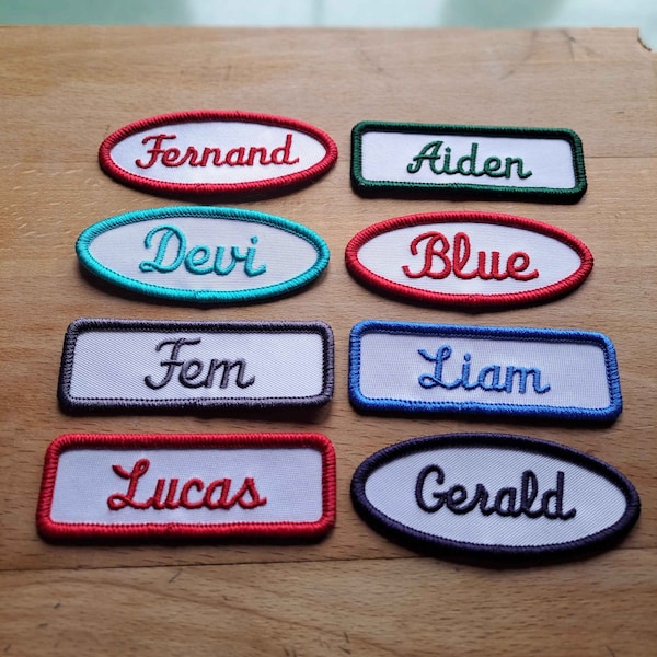 Iron Your Name Patch - Etsy