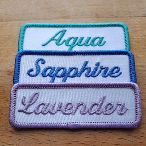 Personalized Embroidered Iron-on Name Patch for Clothing, Luggage ...