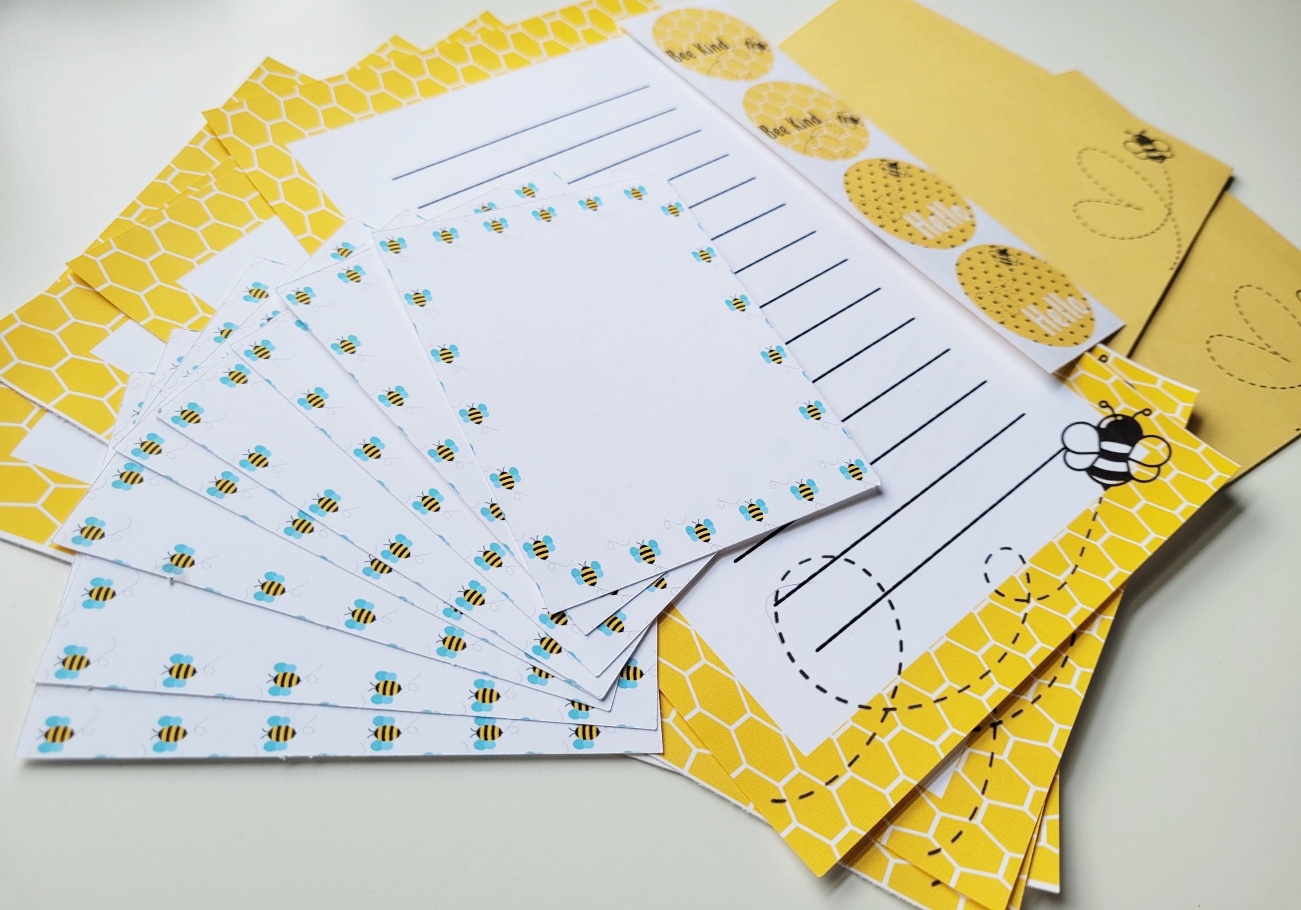 Bee Stationery Set Bee Stationery Kit Penpal Kit | Etsy