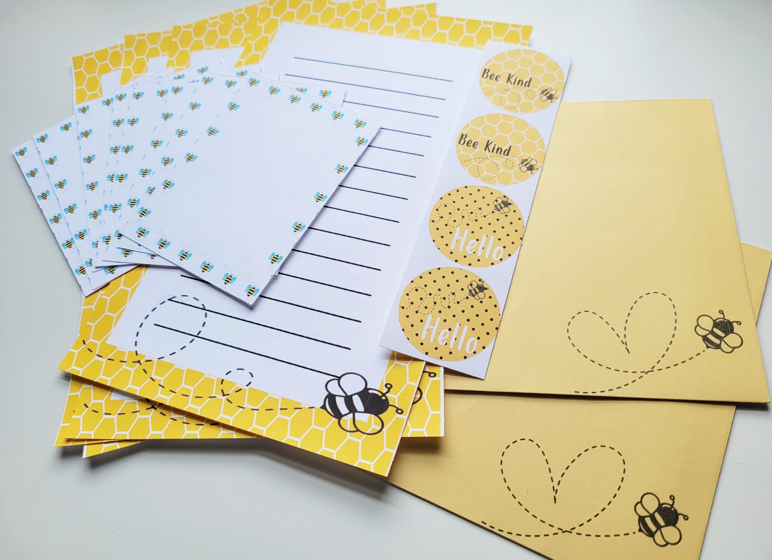 Bee Stationery Set Bee Stationery Kit Penpal Kit | Etsy
