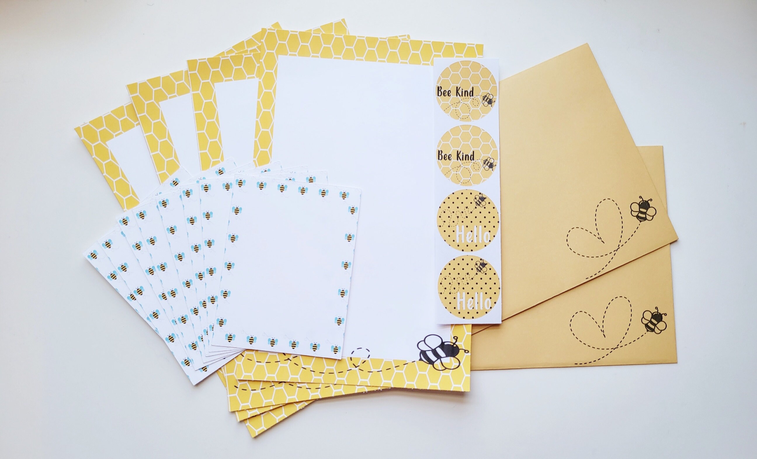 Bee Stationery Set Bee Stationery Kit Penpal Kit | Etsy