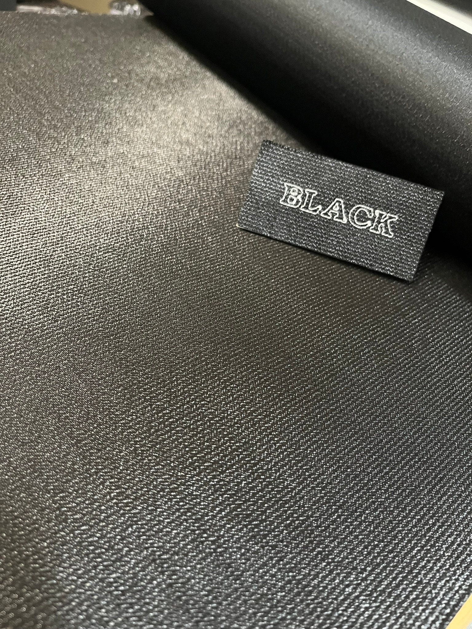 Black Polyester Patch Material Faux Embroidery Fabric for Patch Making ...