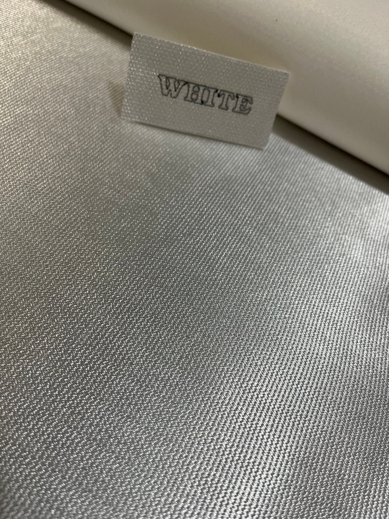 White Polyester Faux Embroidery Fabric: Patch Making Material - Etsy