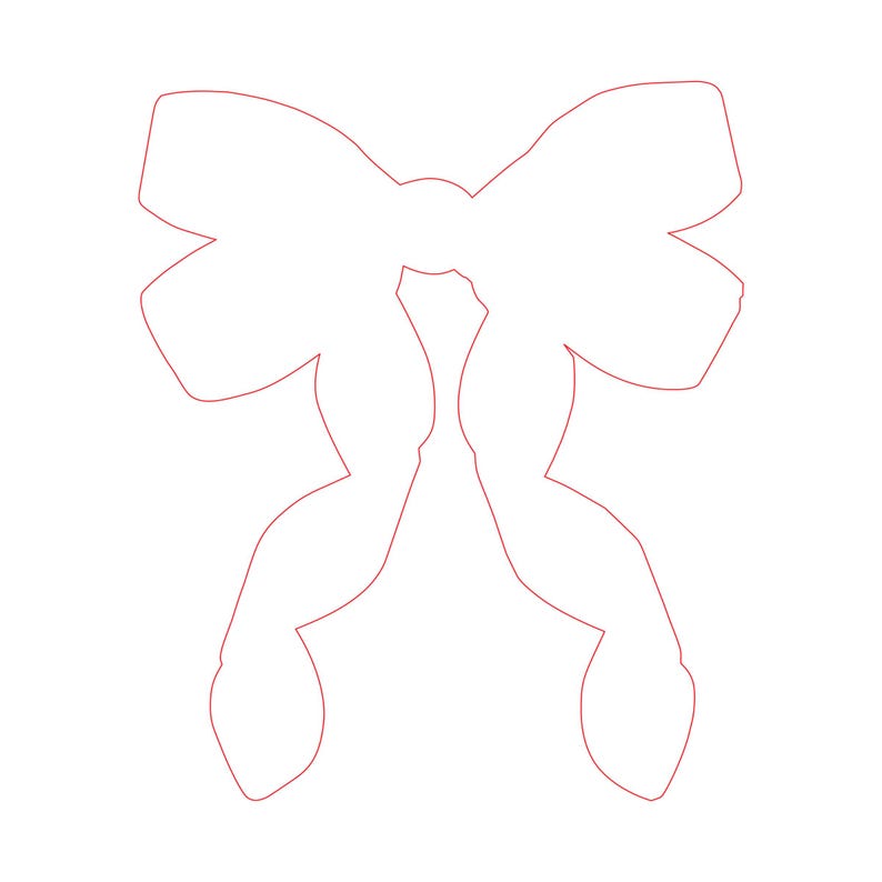 Side Bow Applique: Satin Stitch Machine Embroidery File (DST, SVG) - Etsy