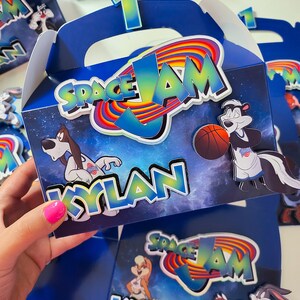 Space Jam Gable Boxes. Space Jam Party Favor Boxes. Looney Tunes Party ...