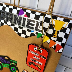 Monster Trucks Party Favor Bag. Monster Trucks Party Decoration ...