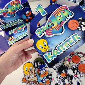 Baby Space Jam Gable Boxes. Space Jam Party Favor Boxes. Space Jam ...