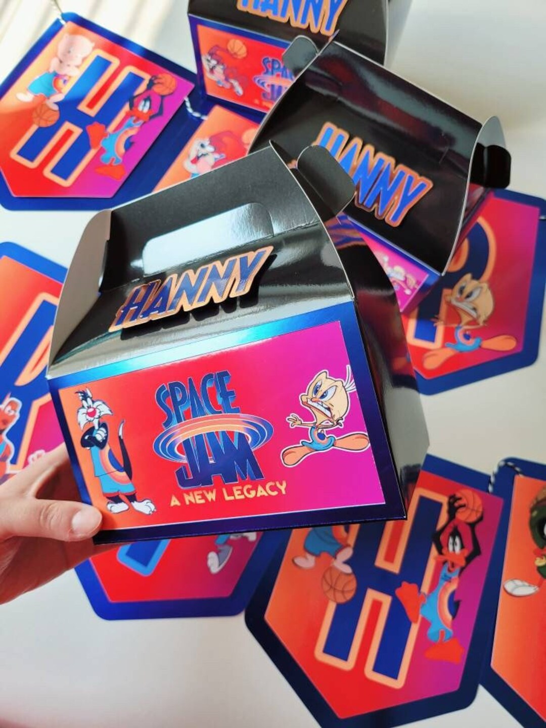 Space Jam New Legacy Party Favor Boxes, Space Jam New Legacy Party ...