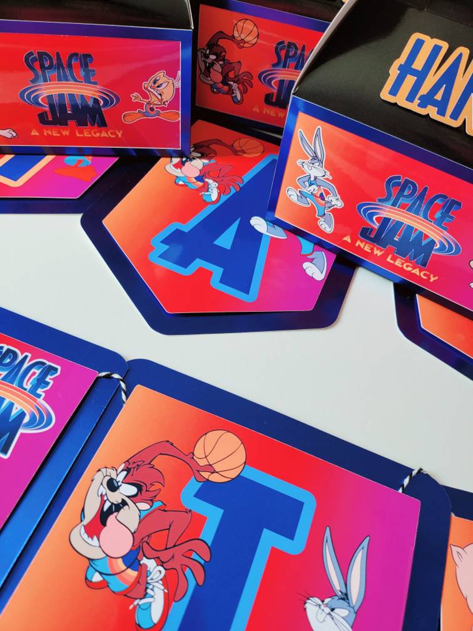 Space Jam New Legacy Flag Happy Birthday Party. Space Jam New Legacy ...