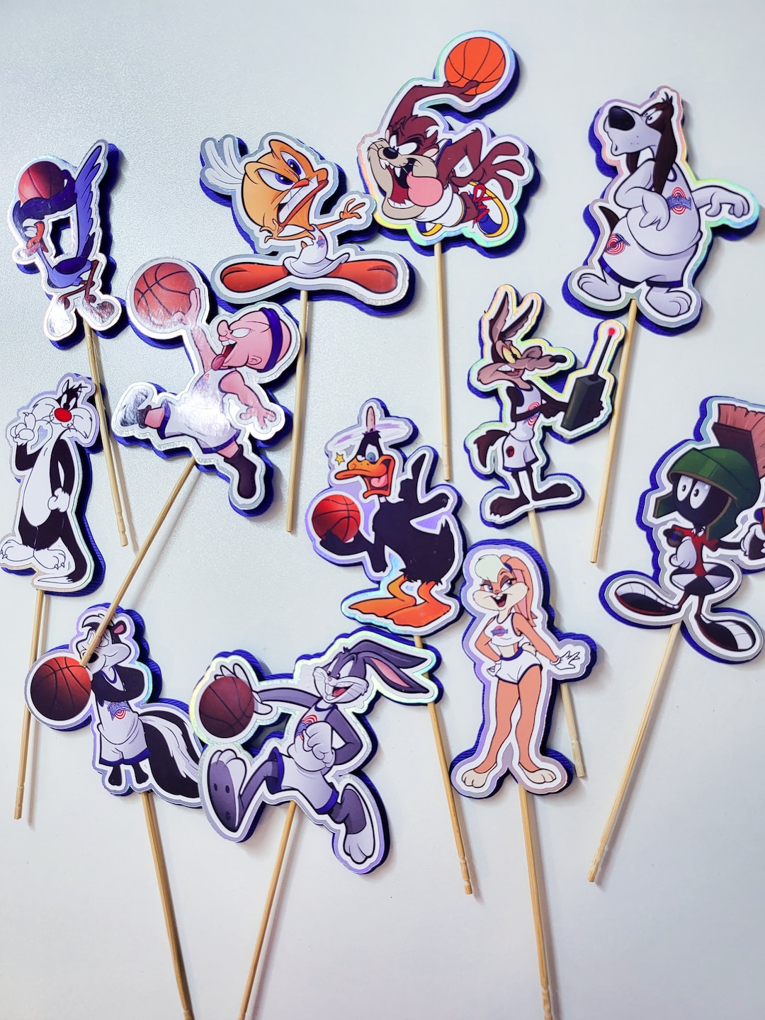 Space Jam Cupcake Toppers / Space Jam Set of 12 / Space Jam Party ...