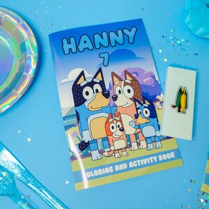 Sticky Gecko Bluey Birthday Party Coloring Book Set, Bluey Bags, Bluey ...