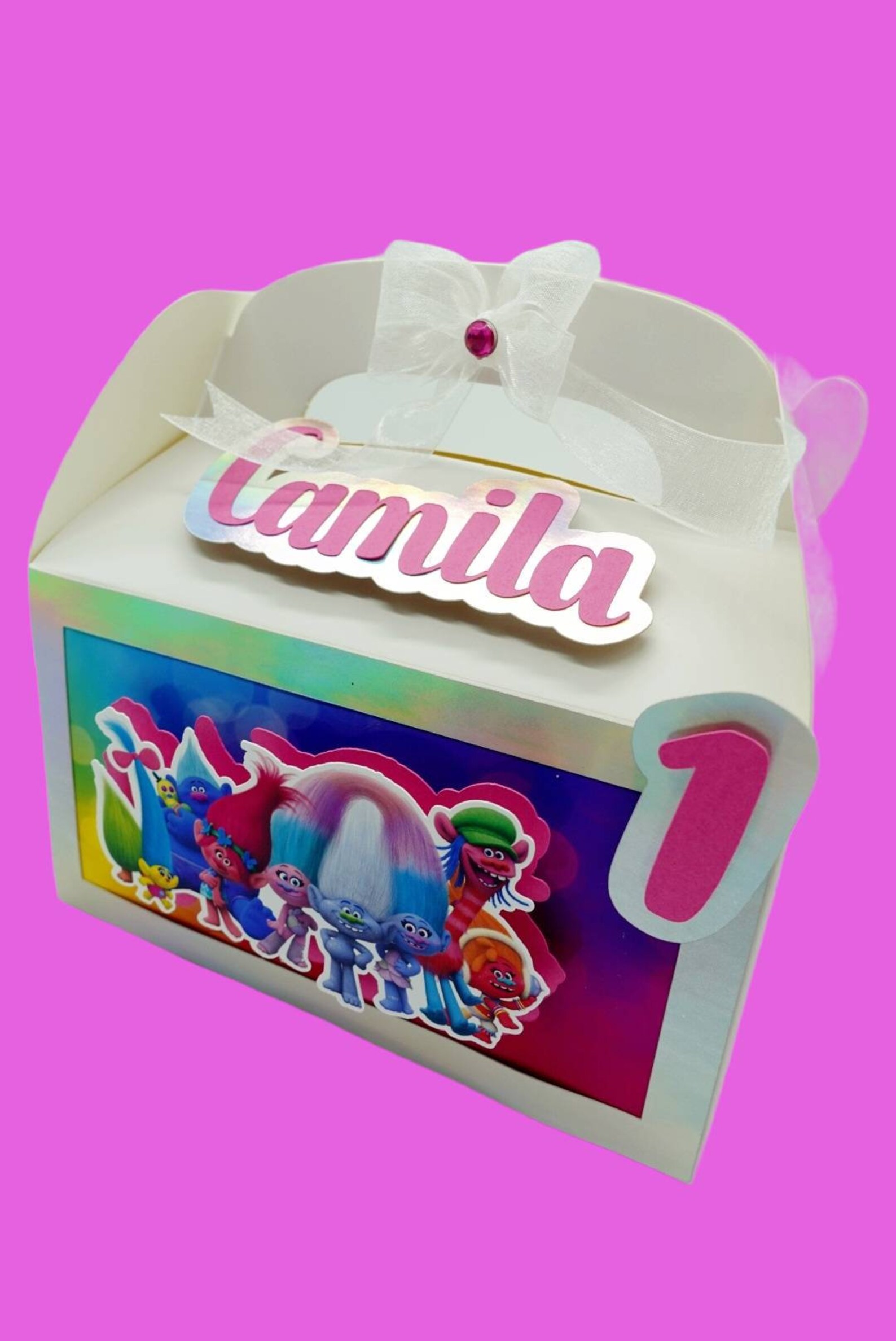 Trolls boxes Trolls box Party Trolls boxes Happy birthday | Etsy