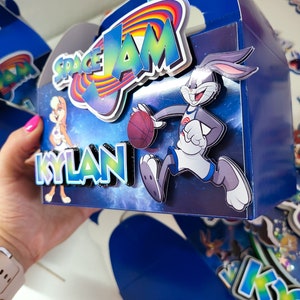 Space Jam Gable Boxes. Space Jam Party Favor Boxes. Looney Tunes Party ...