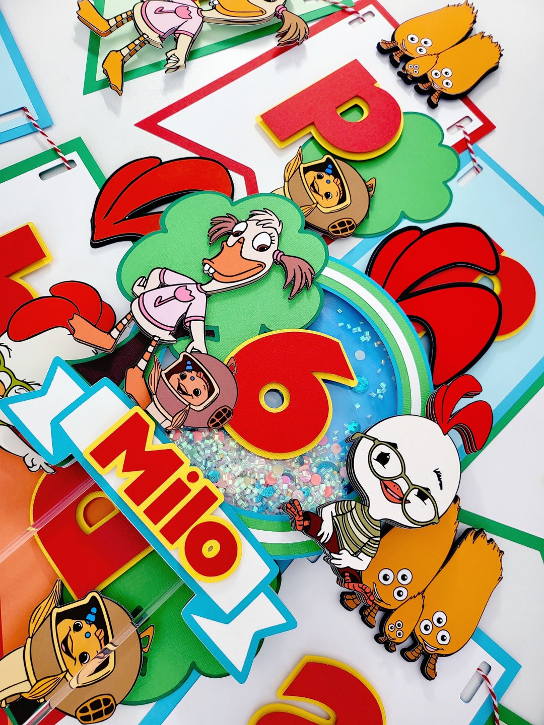 Chicken Little Cake Topper / Chicken Little Happy Birthday Banner ...