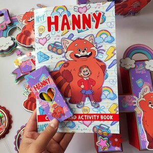 Red Panda Party Favors / Turning Red Coloring Book / Turning Red Party ...