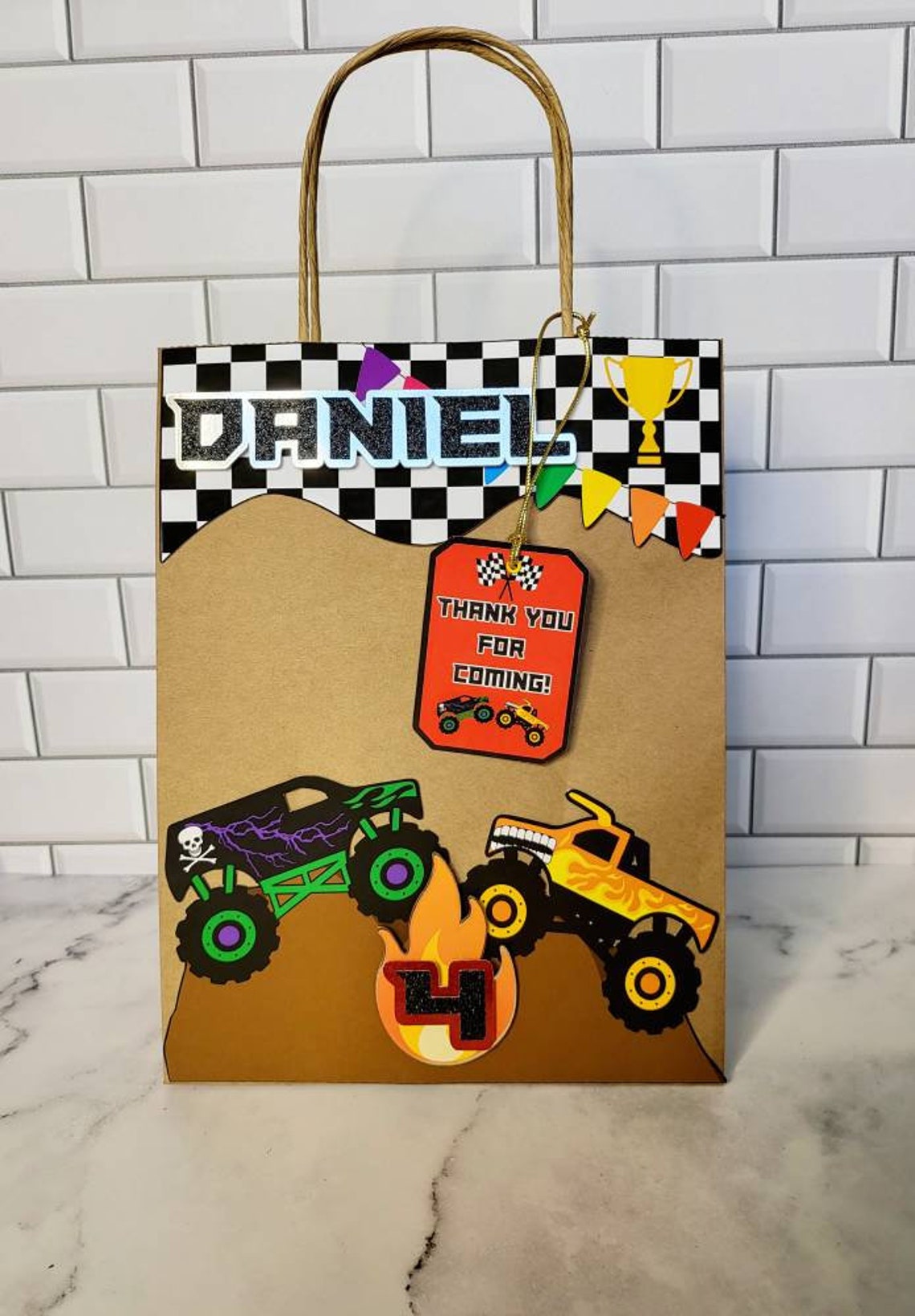 Monster Trucks Party Favor Bag. Monster Trucks Party | Etsy