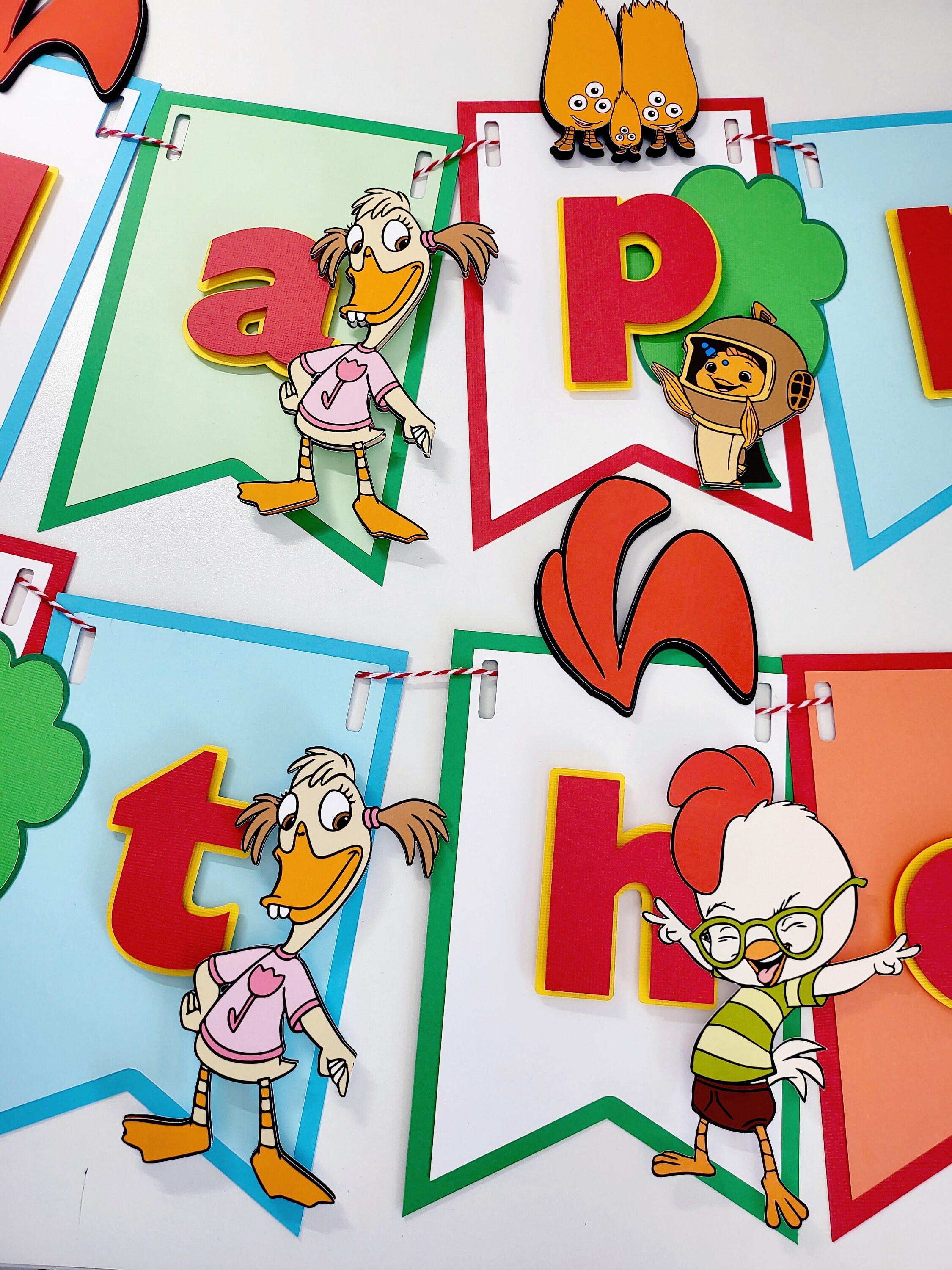Chicken Little Cake Topper / Chicken Little Happy Birthday Banner ...
