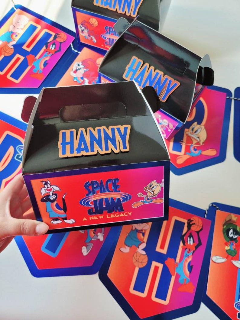 Space Jam New Legacy Party Favor Boxes, Space Jam New Legacy Party ...