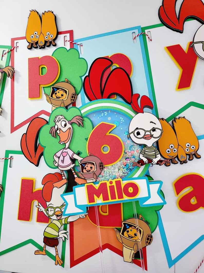 Chicken Little Cake Topper / Chicken Little Happy Birthday Banner ...