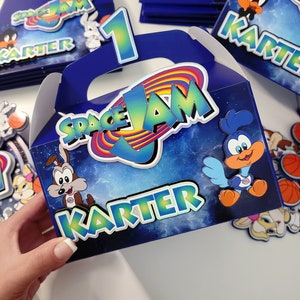 Baby Space Jam Gable Boxes. Space Jam Party Favor Boxes. Space Jam ...
