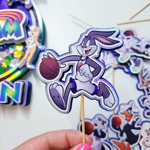 Space Jam Cupcake Toppers / Space Jam Set of 12 / Space Jam Party ...
