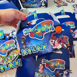 Space Jam Gable Boxes. Space Jam Party Favor Boxes. Looney Tunes Party ...