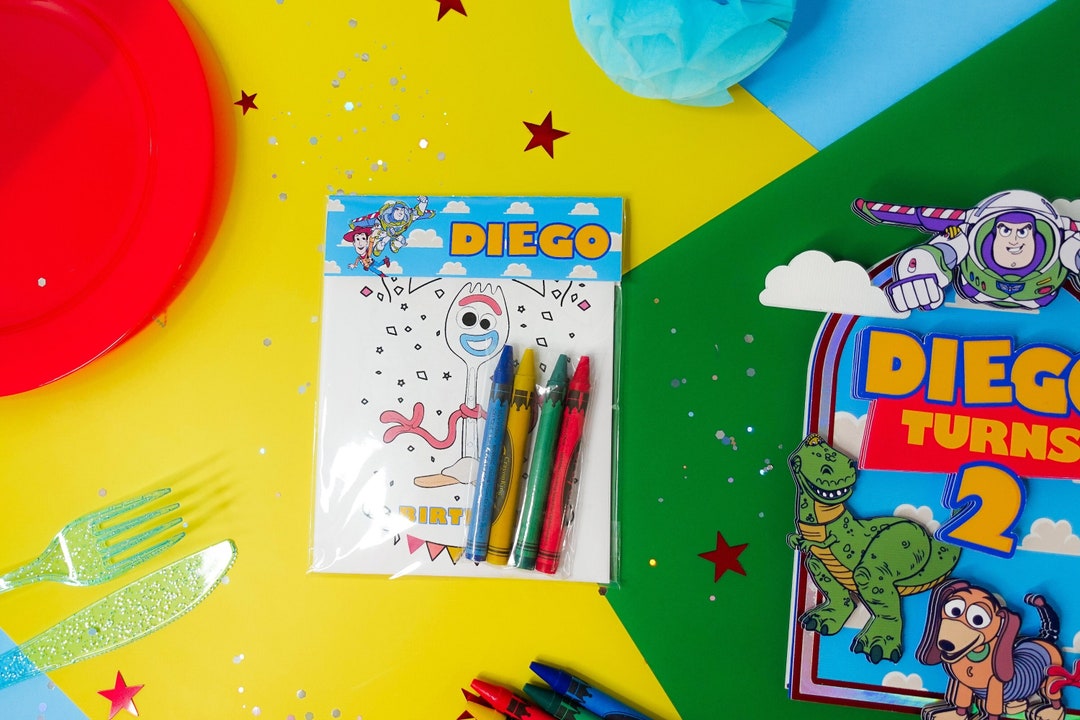 Toy Story Coloring Sheets With Crayons, Toy Story Party Favors. - Etsy