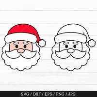 Santa Svg - Etsy