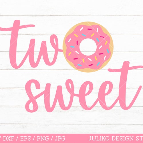 Number Two Donut Svg Dxf Eps Png Jpg 2nd Birthday Donut - Etsy