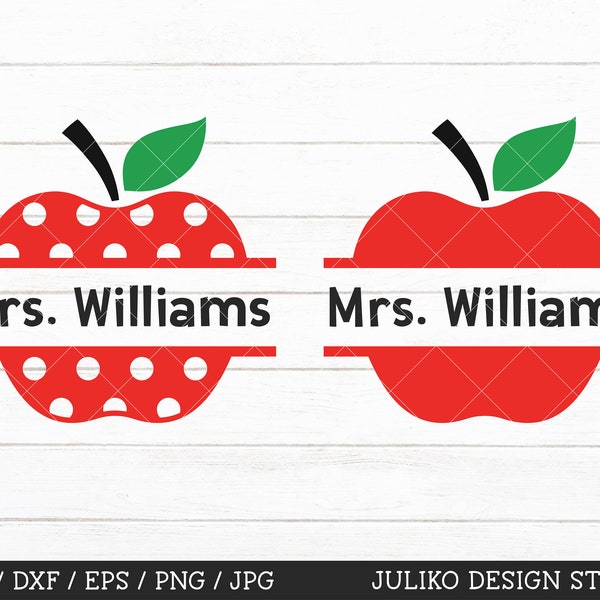 Apple Monogram - Etsy
