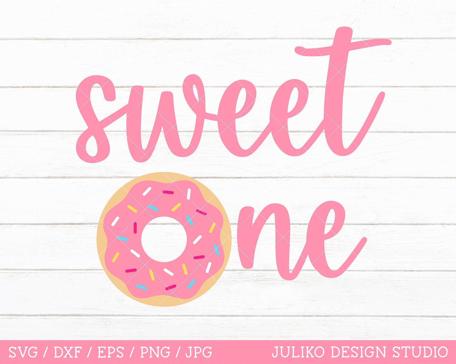 Sweet One Donut SVG One sweet girl SVG 1st Birthday Donut | Etsy