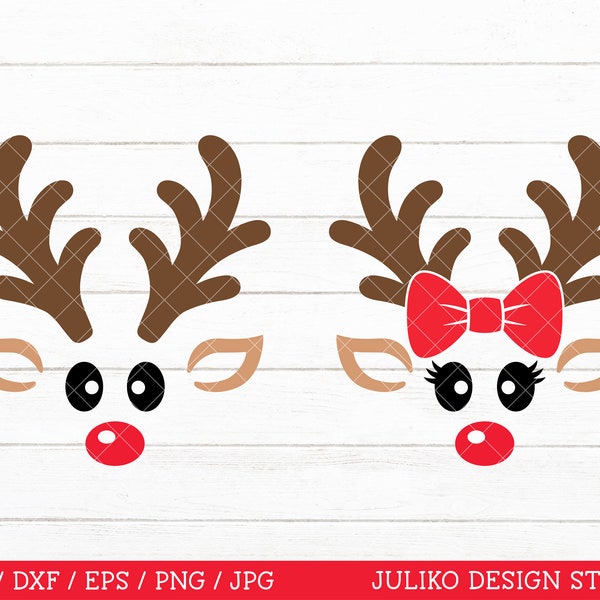 Reindeer Svg - Etsy