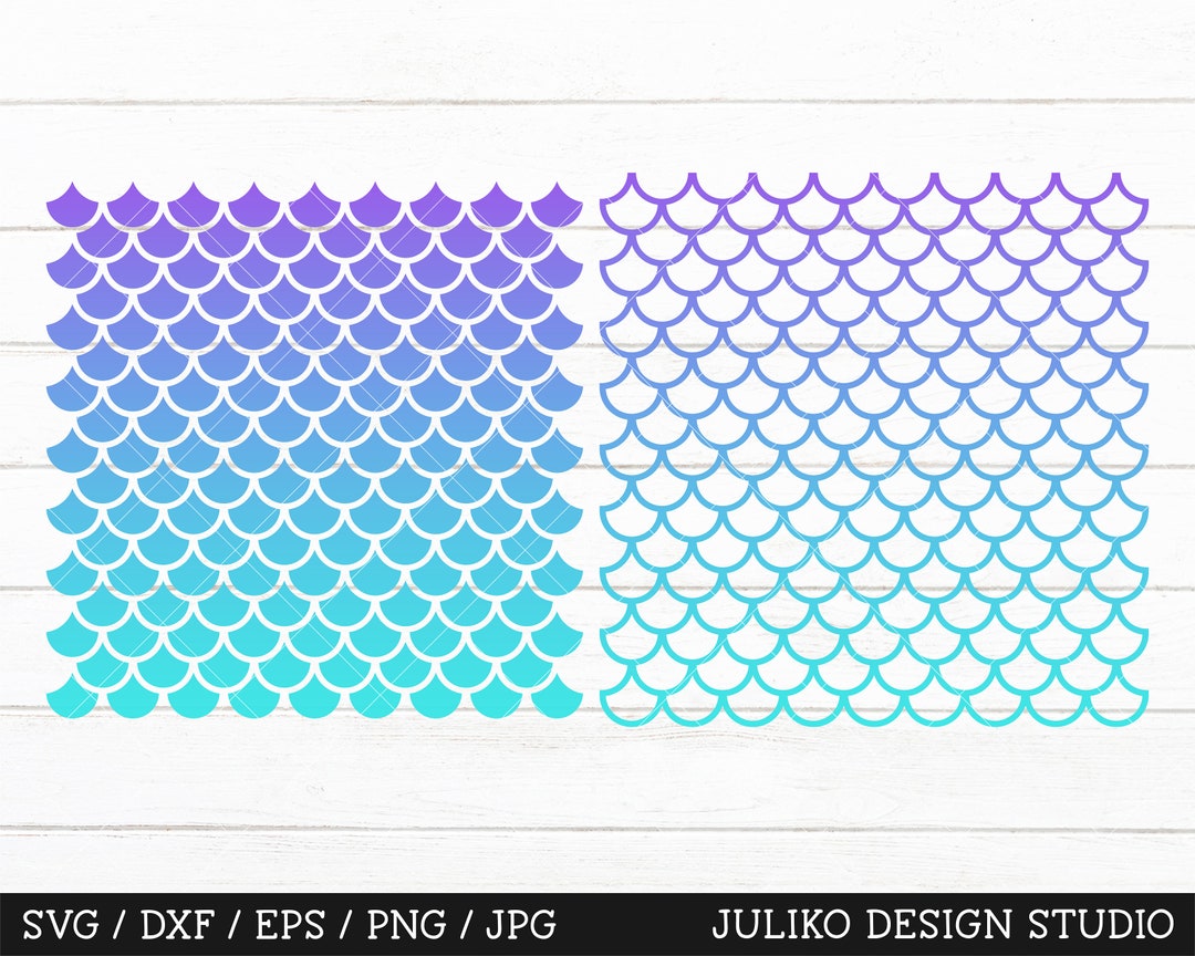 Mermaid Scales SVG, Mermaid Scales Pattern SVG, Mermaid Scales Bundle ...