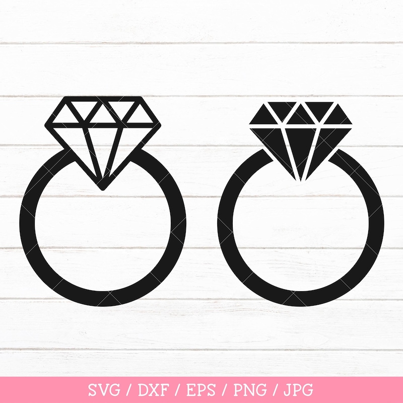 Diamond Ring Svg - Etsy