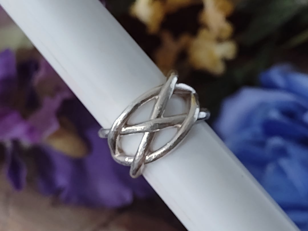 Tiffany & Co Criss Cross Braided Ring, Vintage Sterling Silver Ring ...