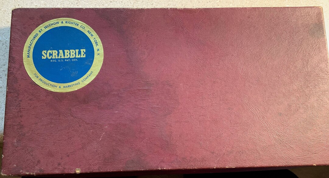 Vintage Scrabble Board Game - Etsy