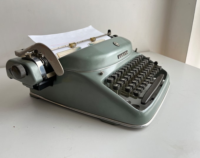 Vintage Typewriter With Ribbon Alpina (avona, AMC) | Retro Mid-century ...